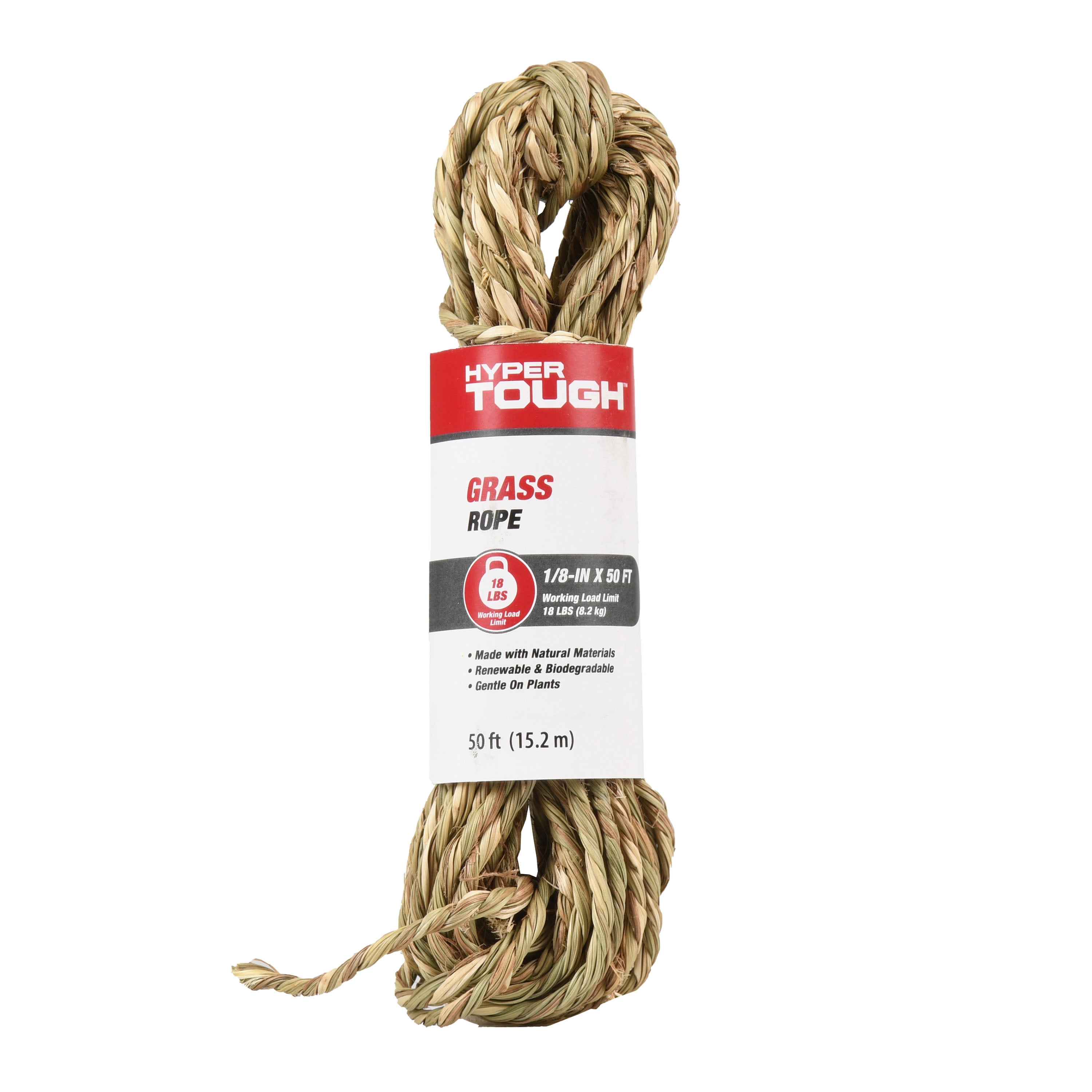 Hyper Tough 50ft Grass Rope, 50 lb Working Load Limit - Walmart.com