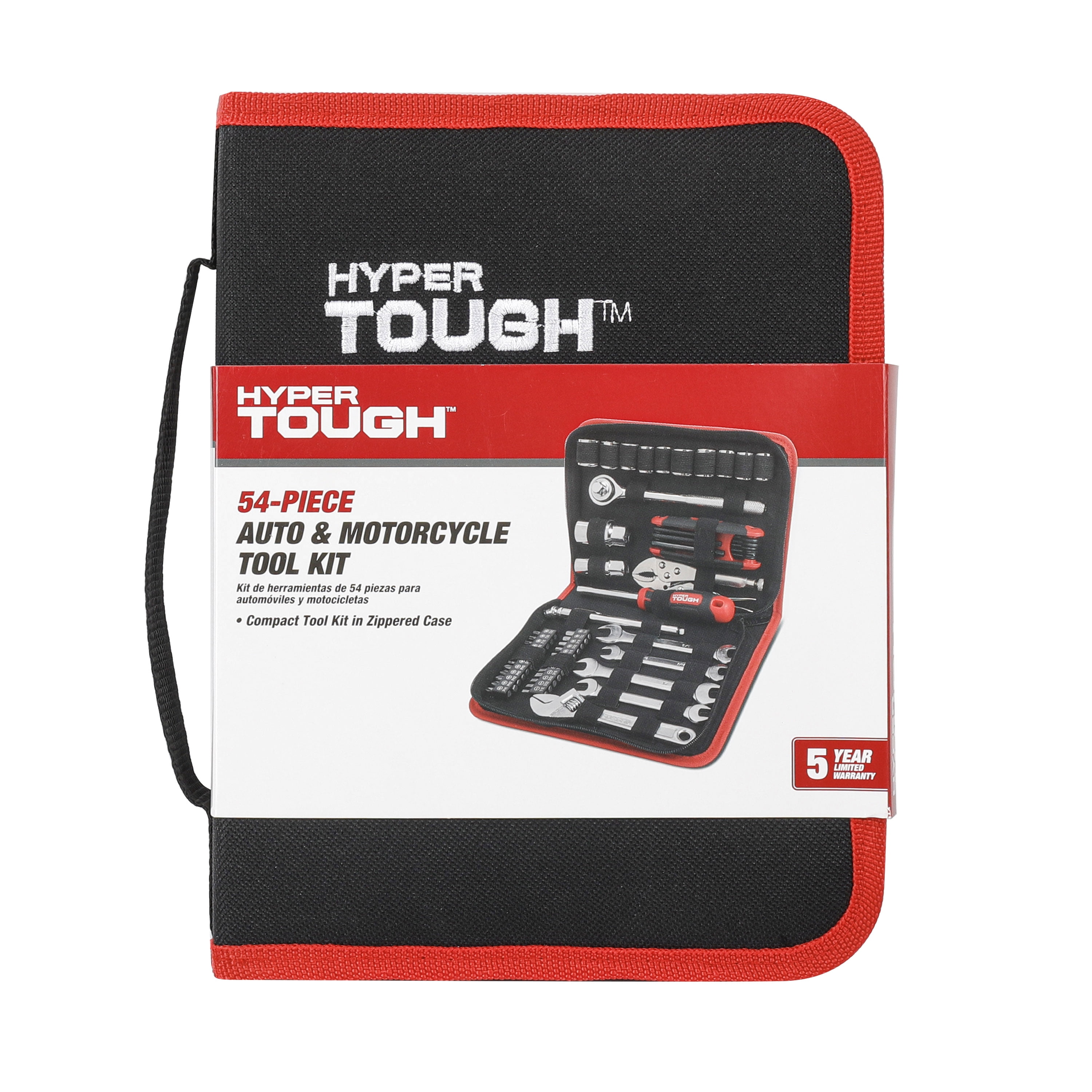 Hyper Tough 54 Piece Auto Tool Kit, Model 43150, Holiday Gift - Walmart.com