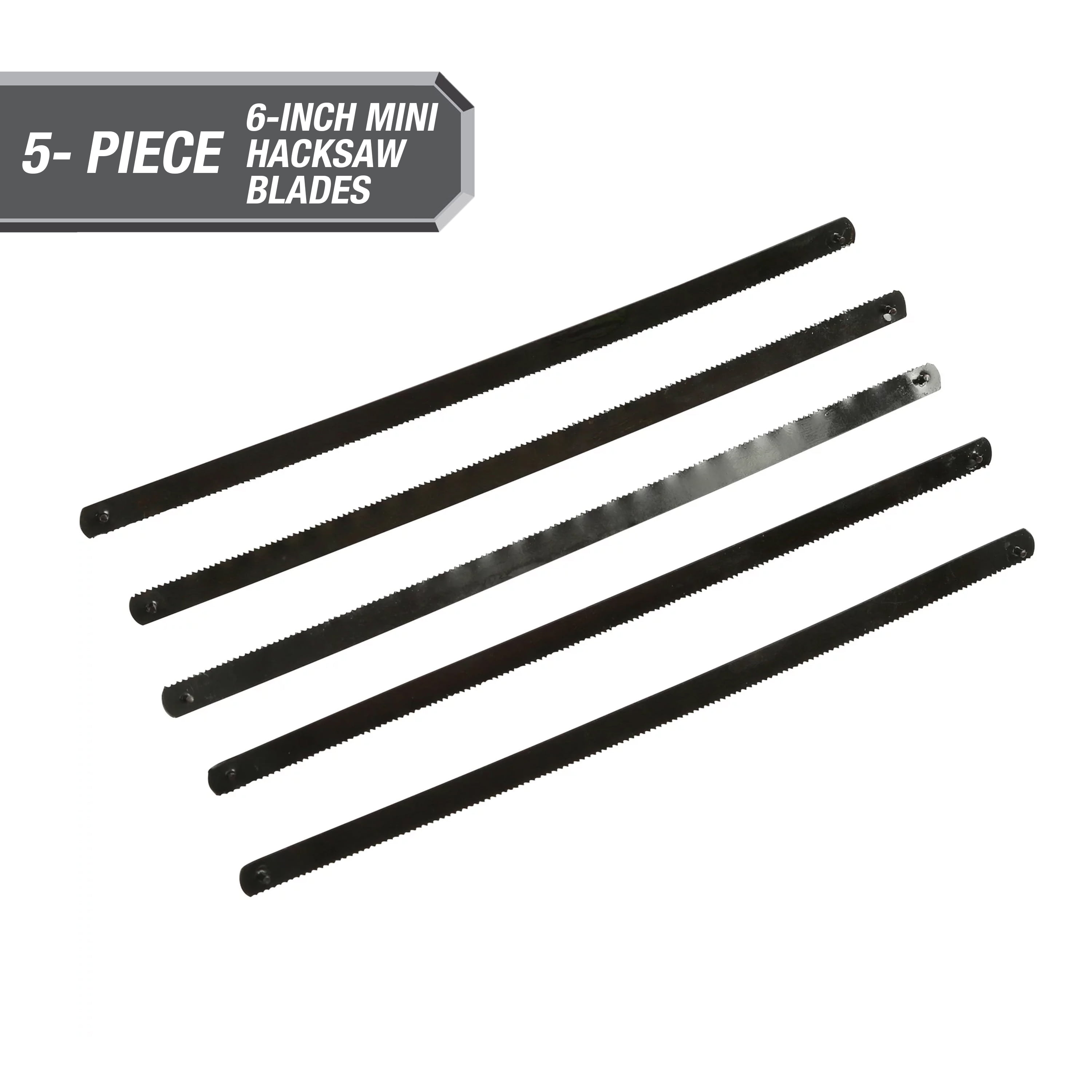 Hyper Tough 6-inch Mini Hacksaw Blades 5-Pack Steel for Metal Plastic ...