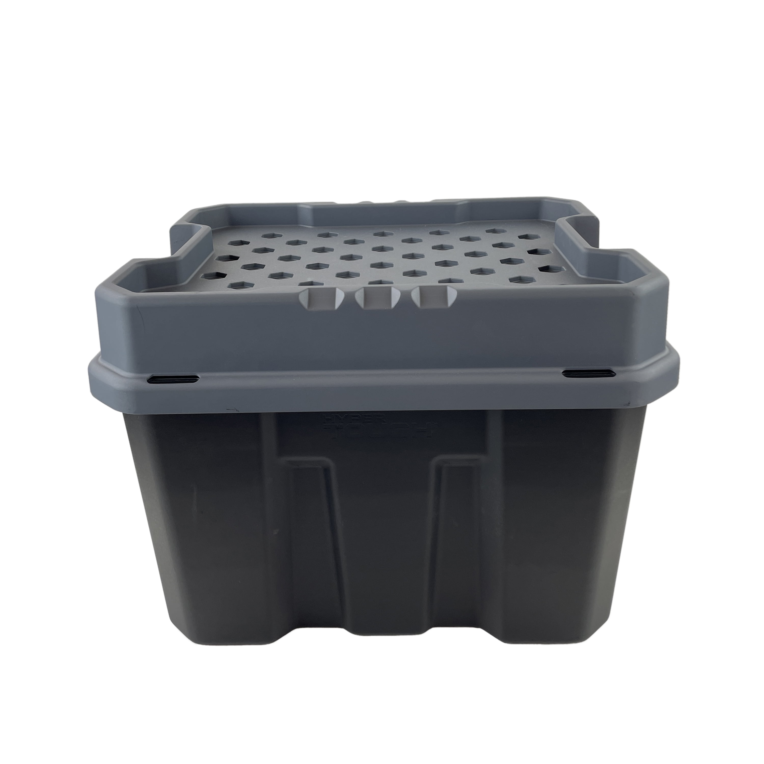 Hyper Tough 8 Gallon Plastic Storage Tote, Black, Adult - Walmart.com