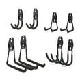Hyper Tough Wall-Mount Storage Hooks 8-Pack Steel with Vinyl Coating ...