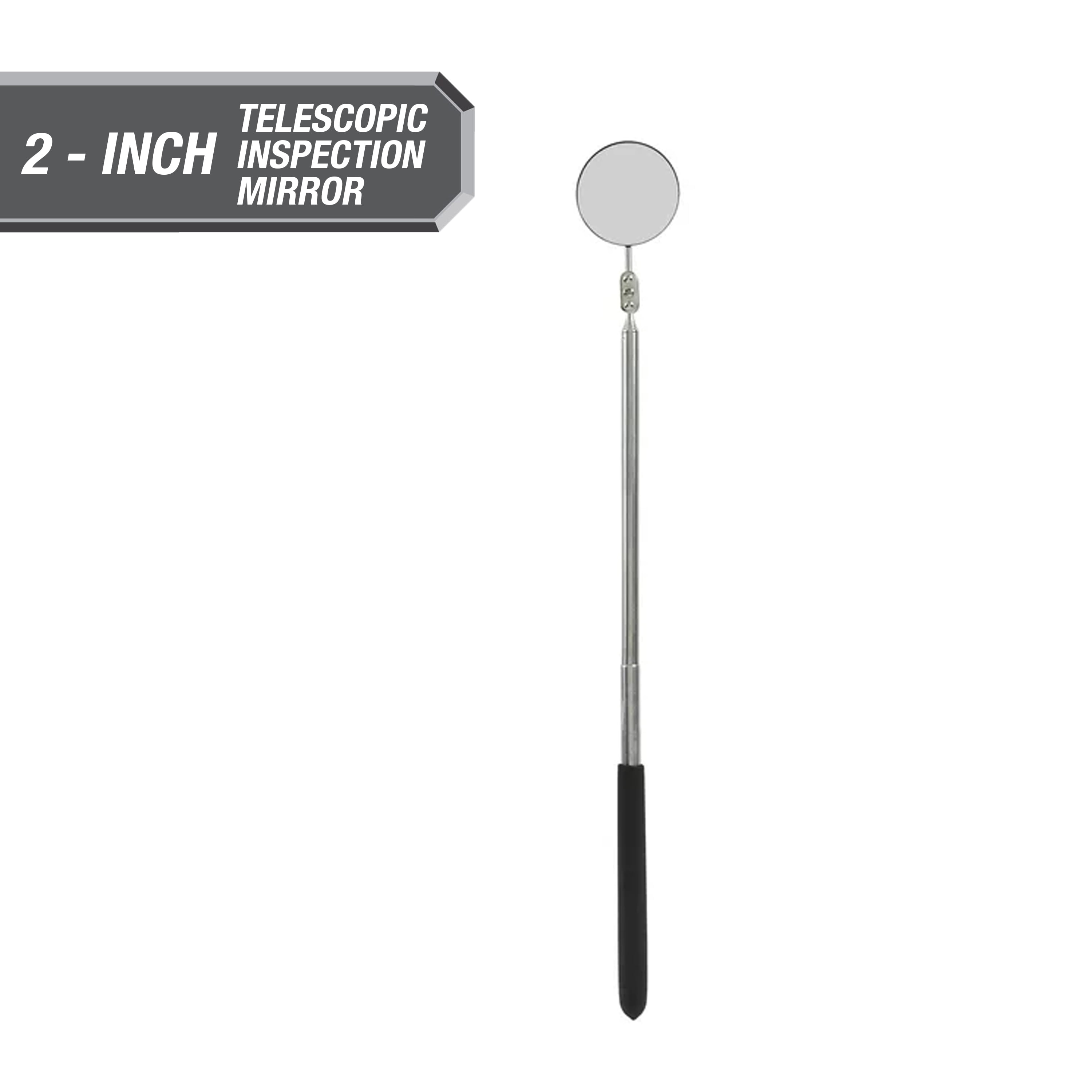 Hyper Tough 8-in to 17.5-in Telescoping 2-inch Inspection Mirror, 4010V ...