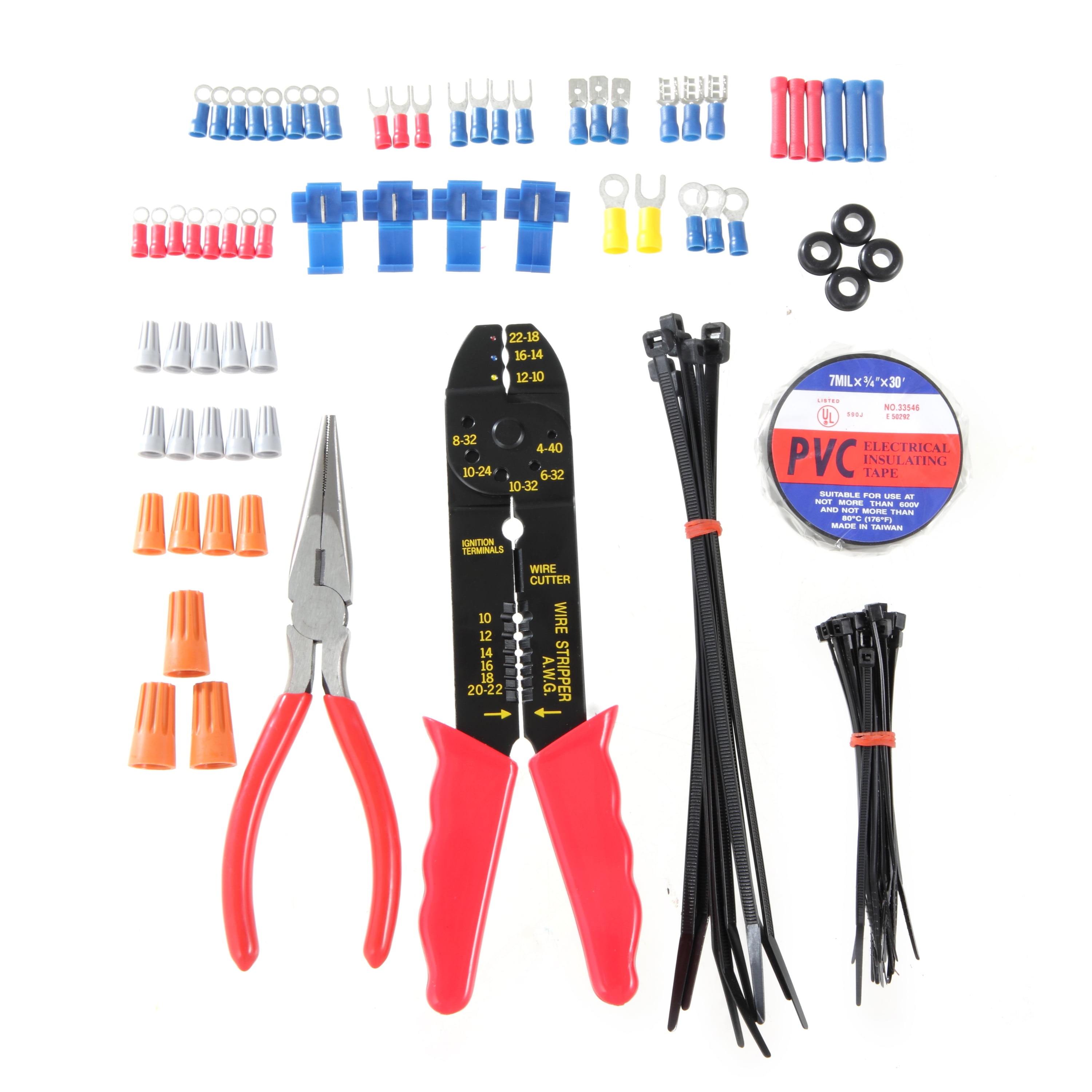 Hyper Tough 99-Pieces Electrical Repair Tool Set with Storage Case ...