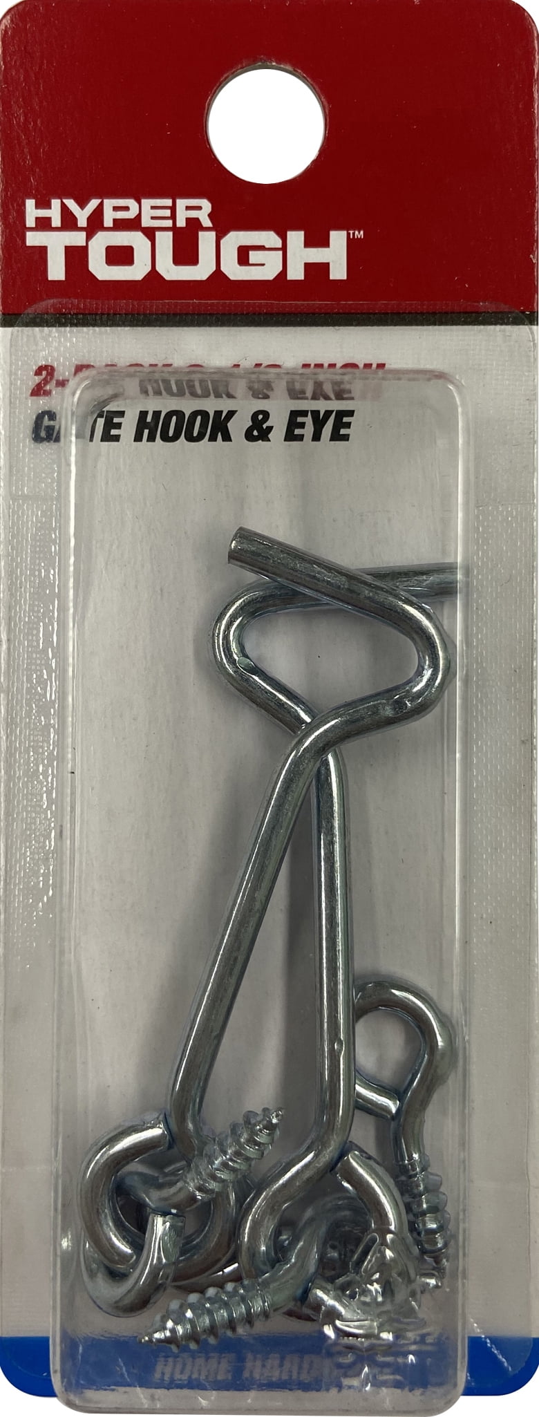 Hyper Tough Brand 2-1/2 in. Gate Hook and Eye, Zinc Plated, 2 Pack - Walmart.com