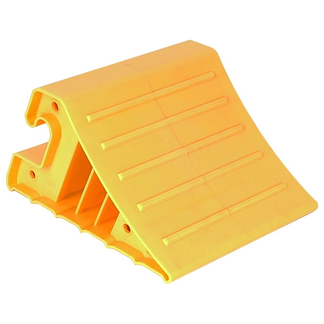 Hyper Tough Brand Super Heavy Duty Yellow Color Wheel Chock, Rugged ...