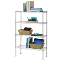 Hyper Tough 4 Tier Wire Shelf Unit, Black, 1400 lb. Capacity - Walmart.com