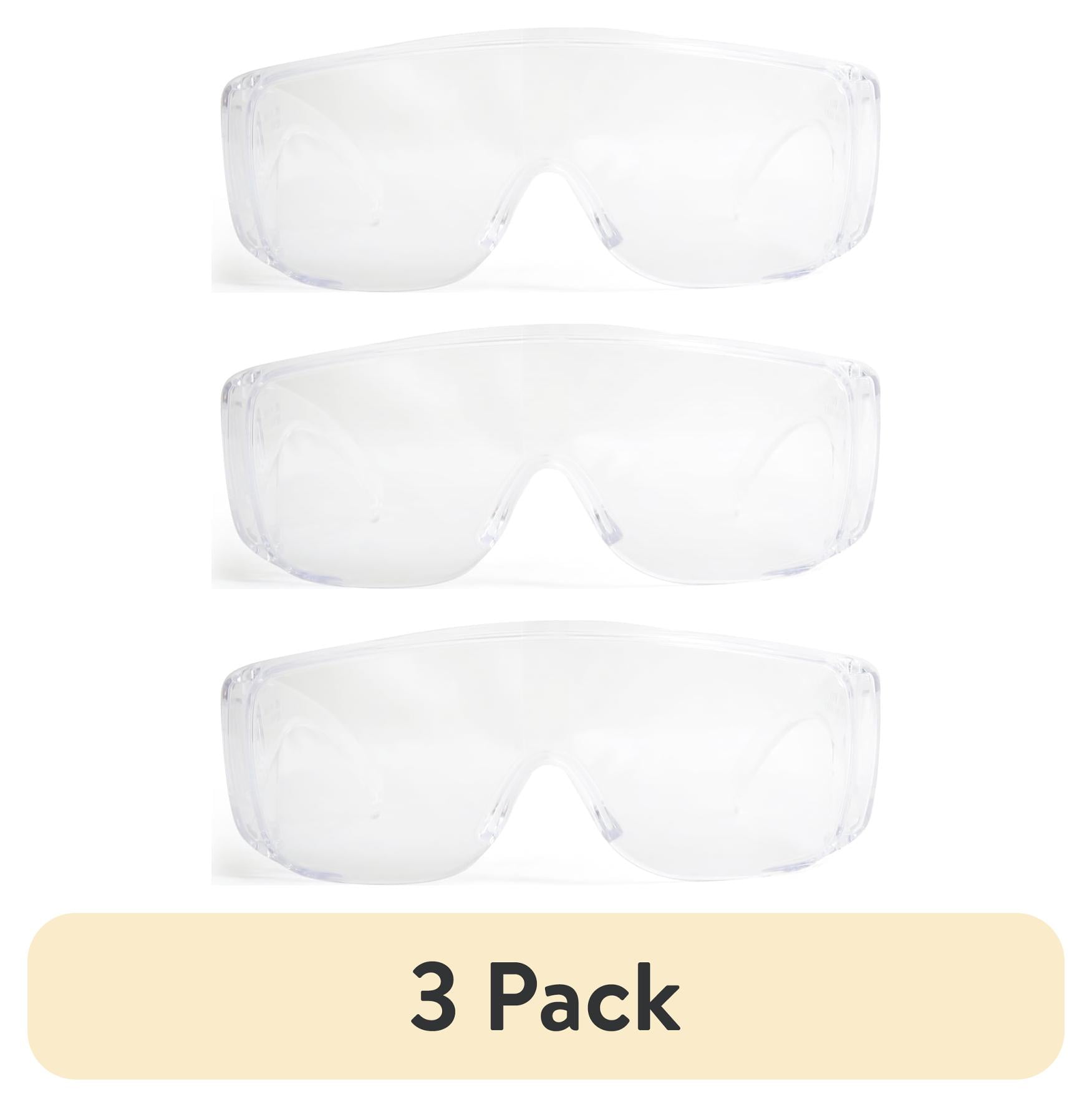 (3 pack) Hyper Tough Clear Safety Glasses with Z87.1 Poly-Carbonate ...