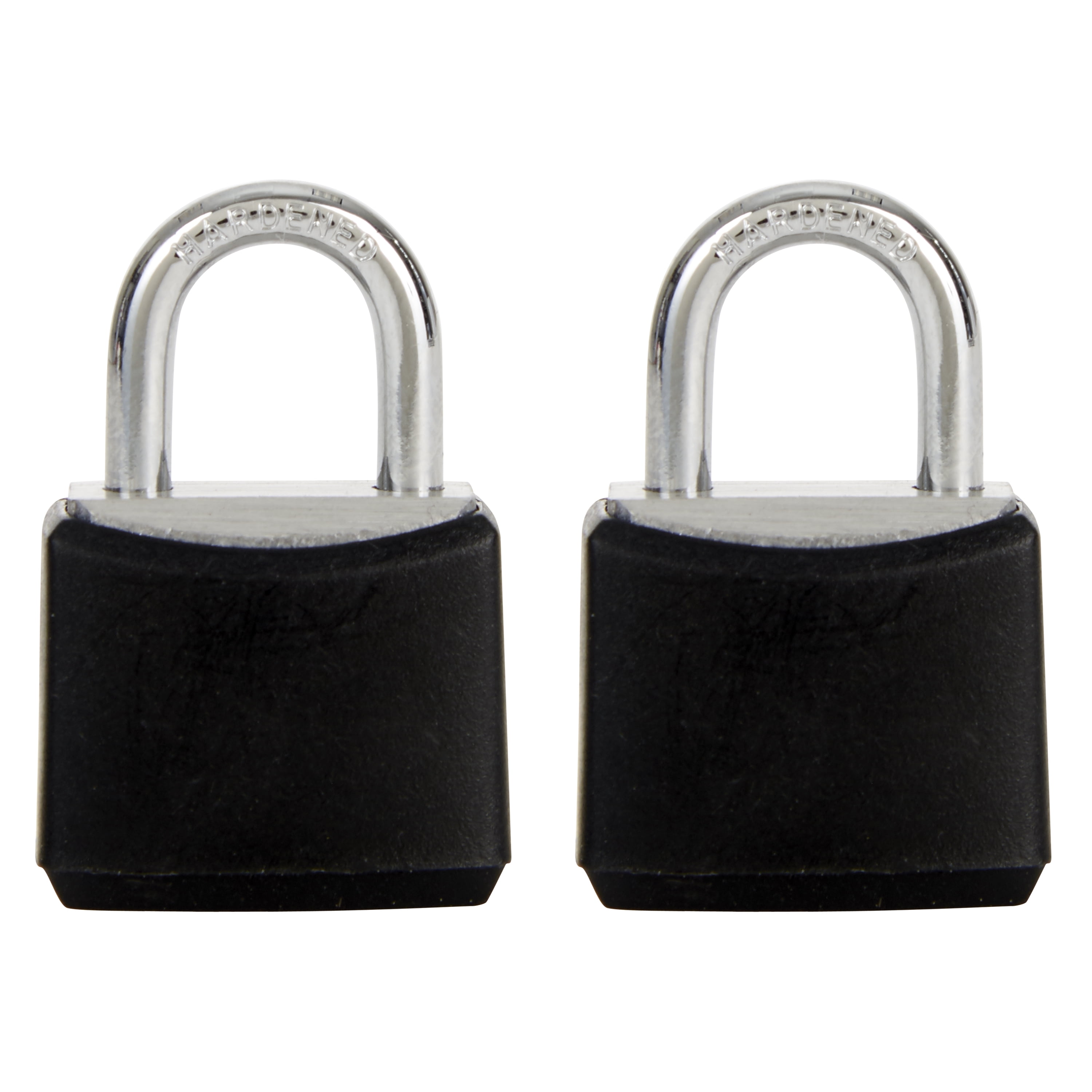 Hyper Tough Covered Aluminum Padlock 20mm Body with 3/4in Shackle, 2 ...