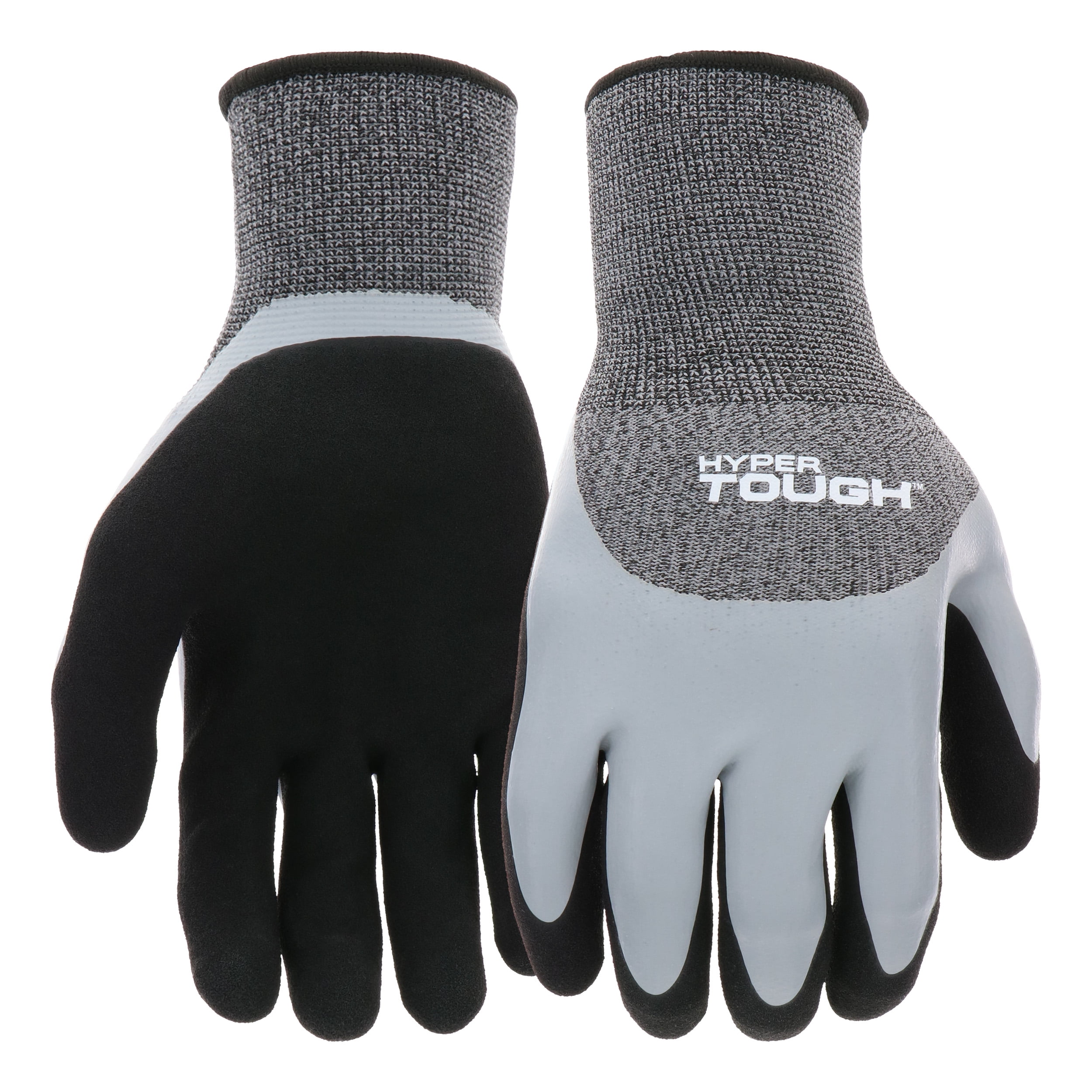 Hyper Tough Double Dipped Latex Gloves Large Safety Workwear Gloves ...