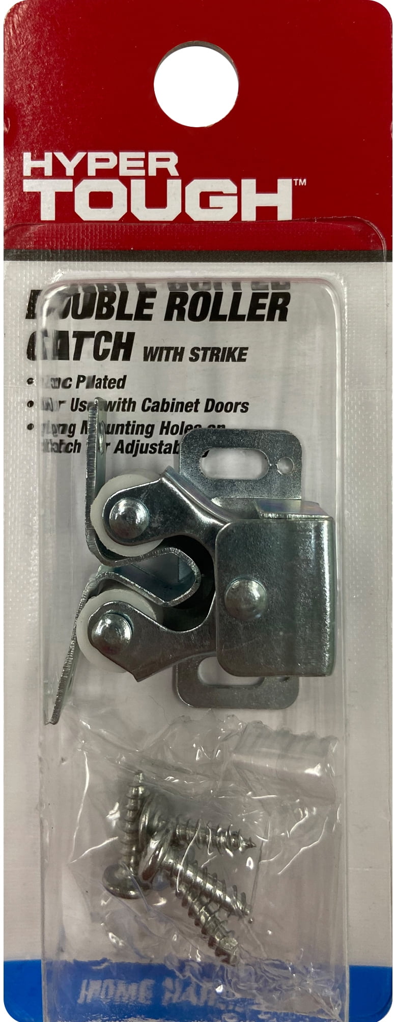 Hyper Tough Double Roller Catch with Strike, Zinc Plated,1 Piece ...