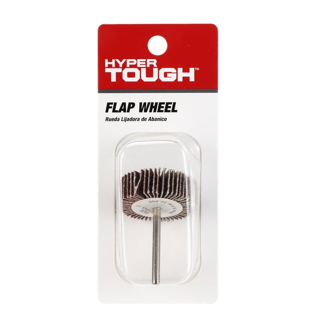 Hyper Tough Flap Wheel, 80 Grit Aluminum Oxide, Brown, New Condition ...