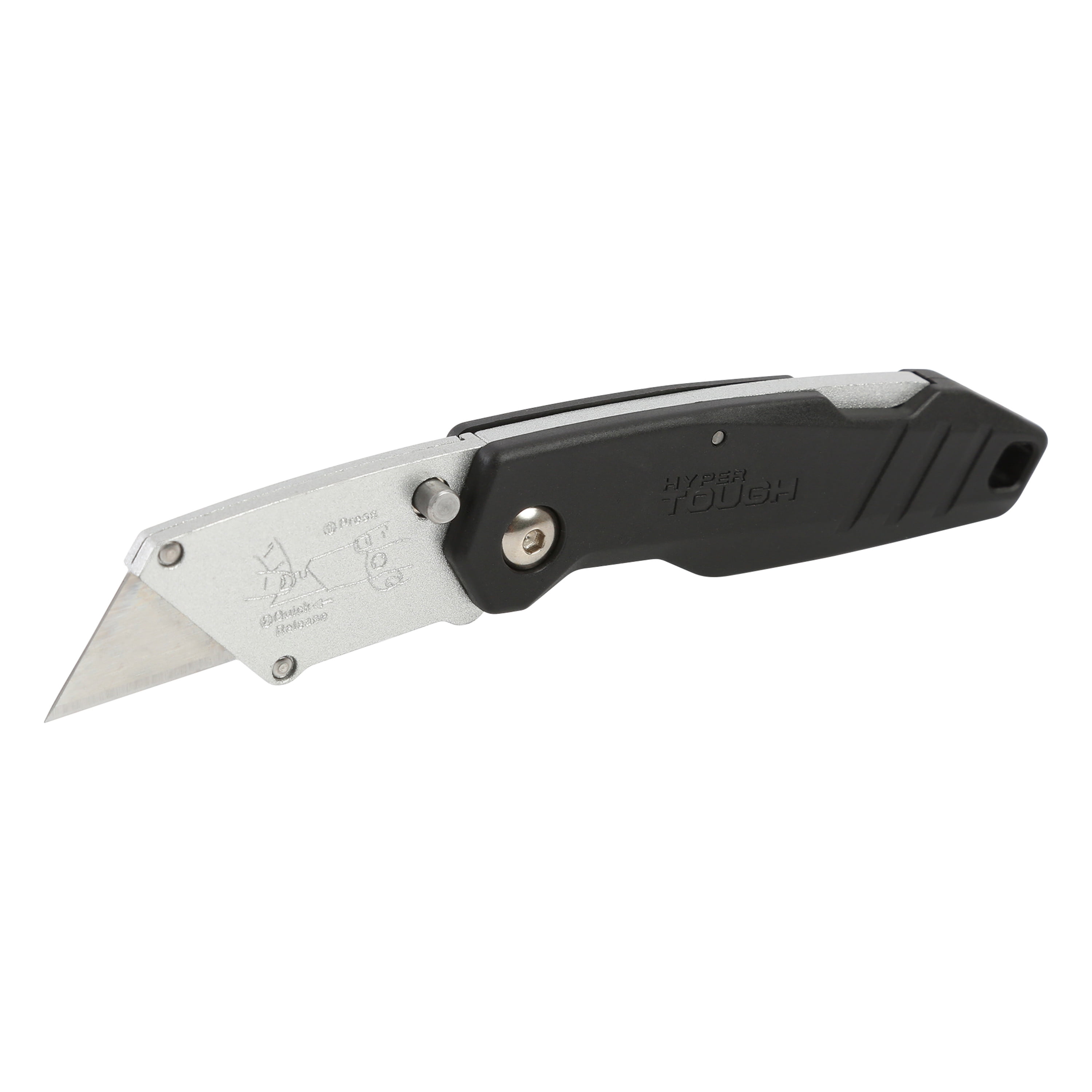 Hyper Tough Folding Lock-Back Utility Knife 7-Inch with Quick-Change ...