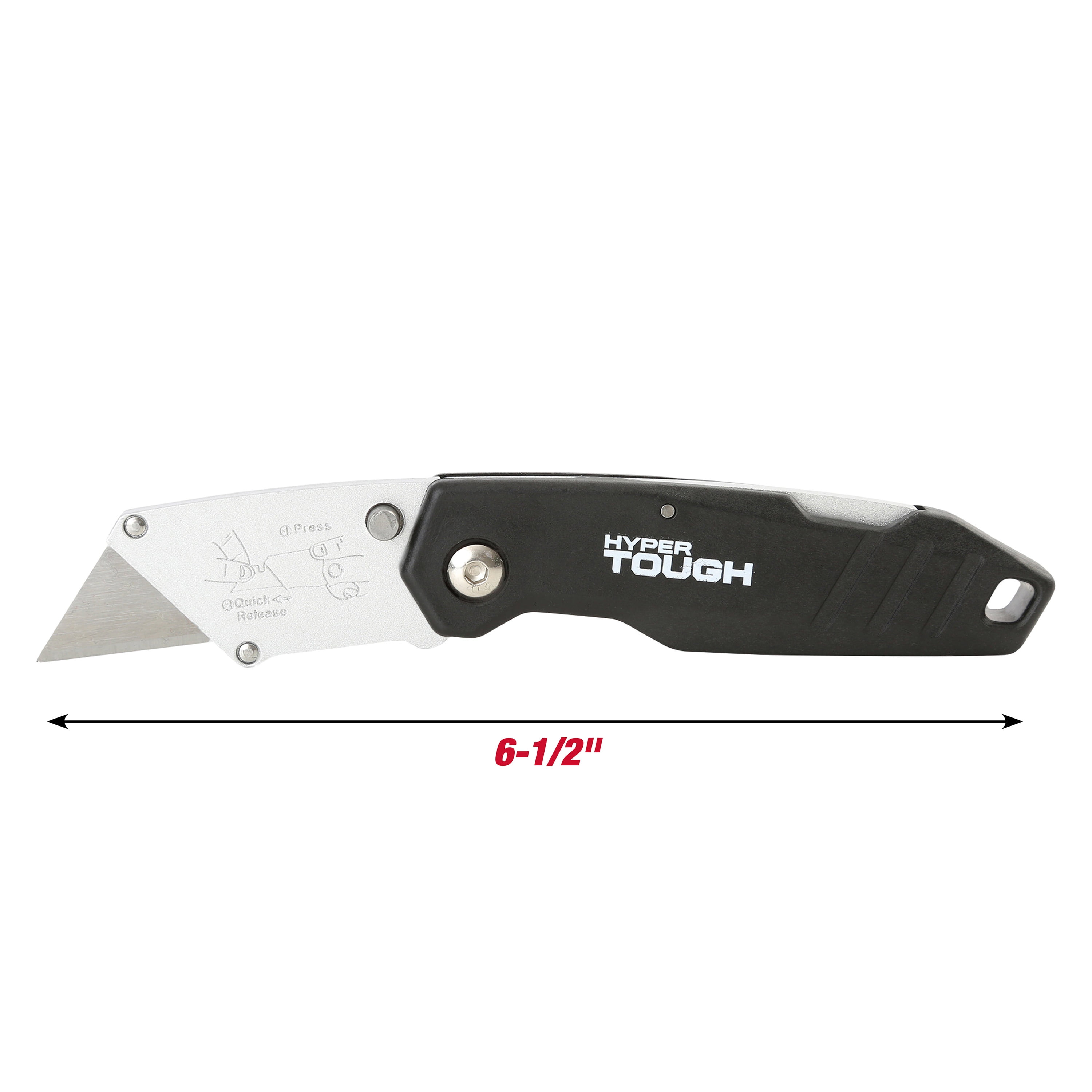 Hyper Tough Folding Lock-back Utility Knife, Blade Included - Walmart.com