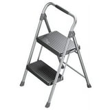Hyper Tough Gray & Black 2-Step Steel Large Platform & Foldable Step ...