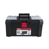 Hyper Tough HYST16341 Black 16" Toolbox with Organizer - Walmart.com