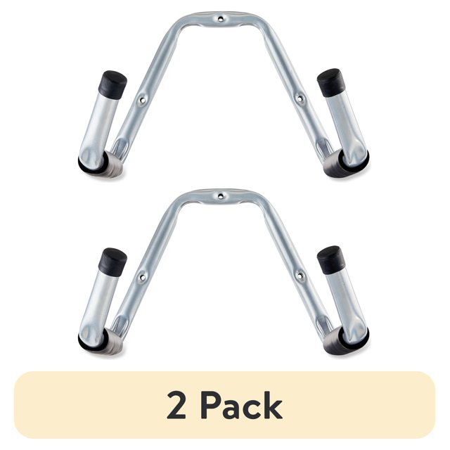 (2 pack) Hyper Tough Heavy Duty Steel Double-Arm Utility Hook Wall ...