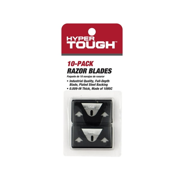 Hyper Tough Single Edge Razor Blades, 10-Pack - Walmart Business Supplies