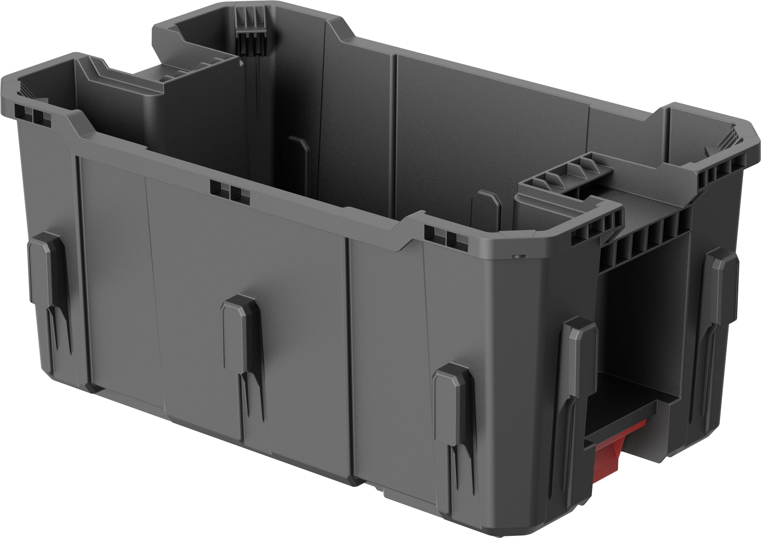 Hyper Tough Hyper Stack Interlocking Storage Crate, Black, Stackable ...