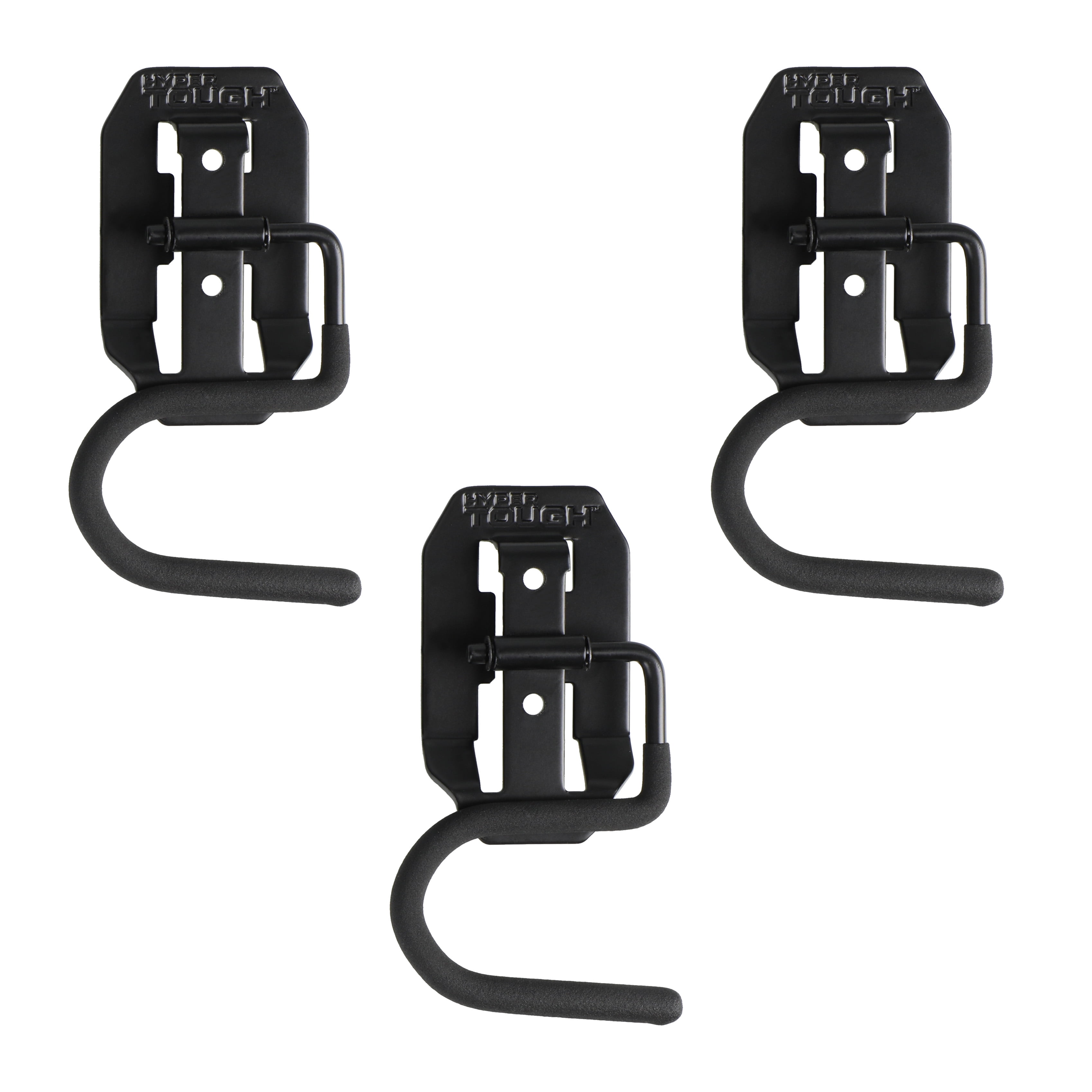 Hyper Tough Long Handled Tool Hook 3-Pack Heavy Duty Steel Storage and ...