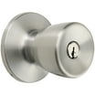 Constructor Chronos Stainless Steel Finish Entry Door Knob Handle Lock ...
