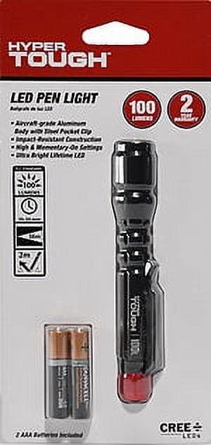 Hyper Tough LED 100 Lumens Flashlight - Walmart.com