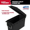 Hyper Tough 22-inch Plastic Toolbox Heavy Duty Storage with Lid ...