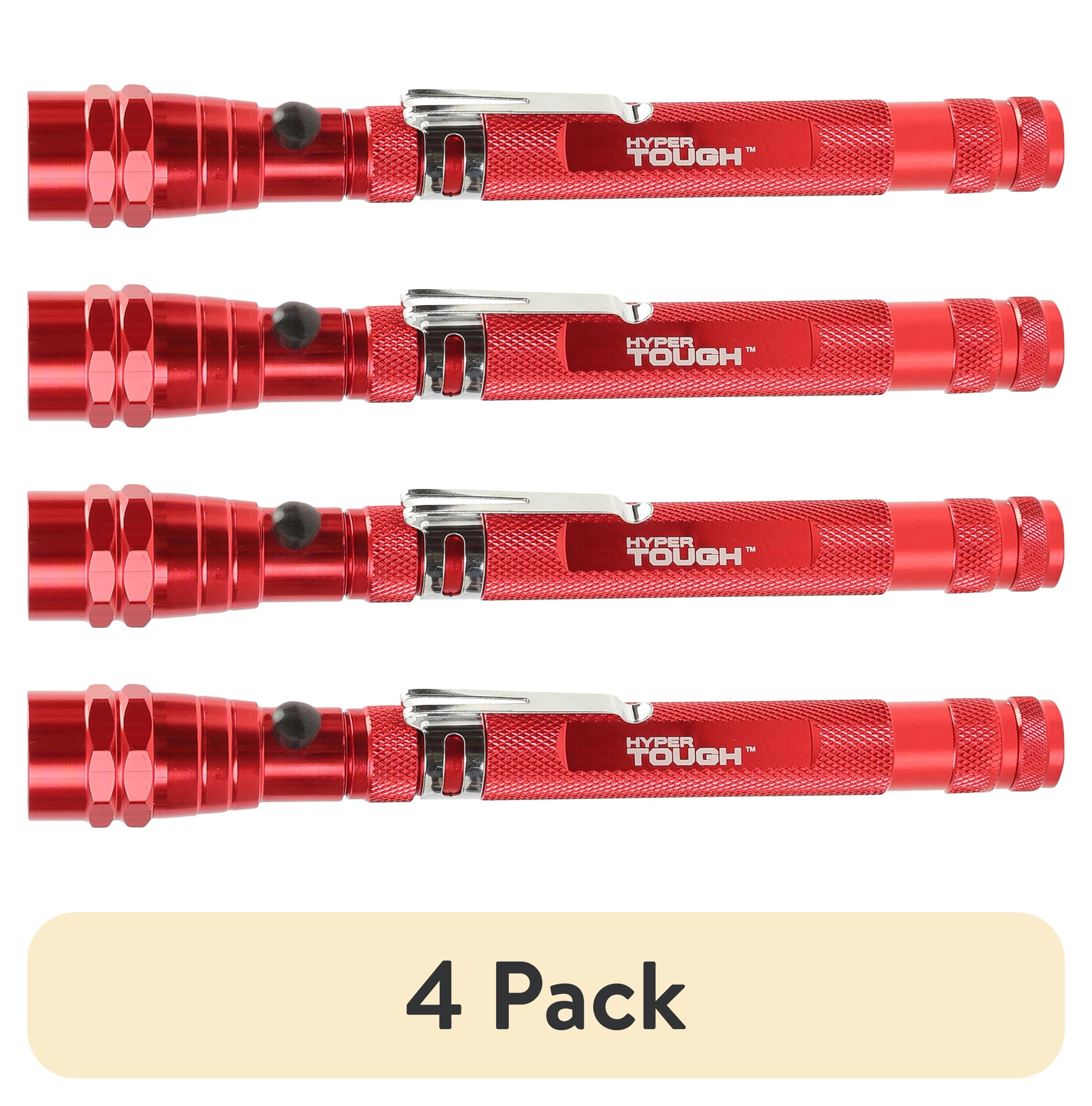 (4 pack) Hyper Tough Magnetic Telescoping Pickup Tool with LED Light ...