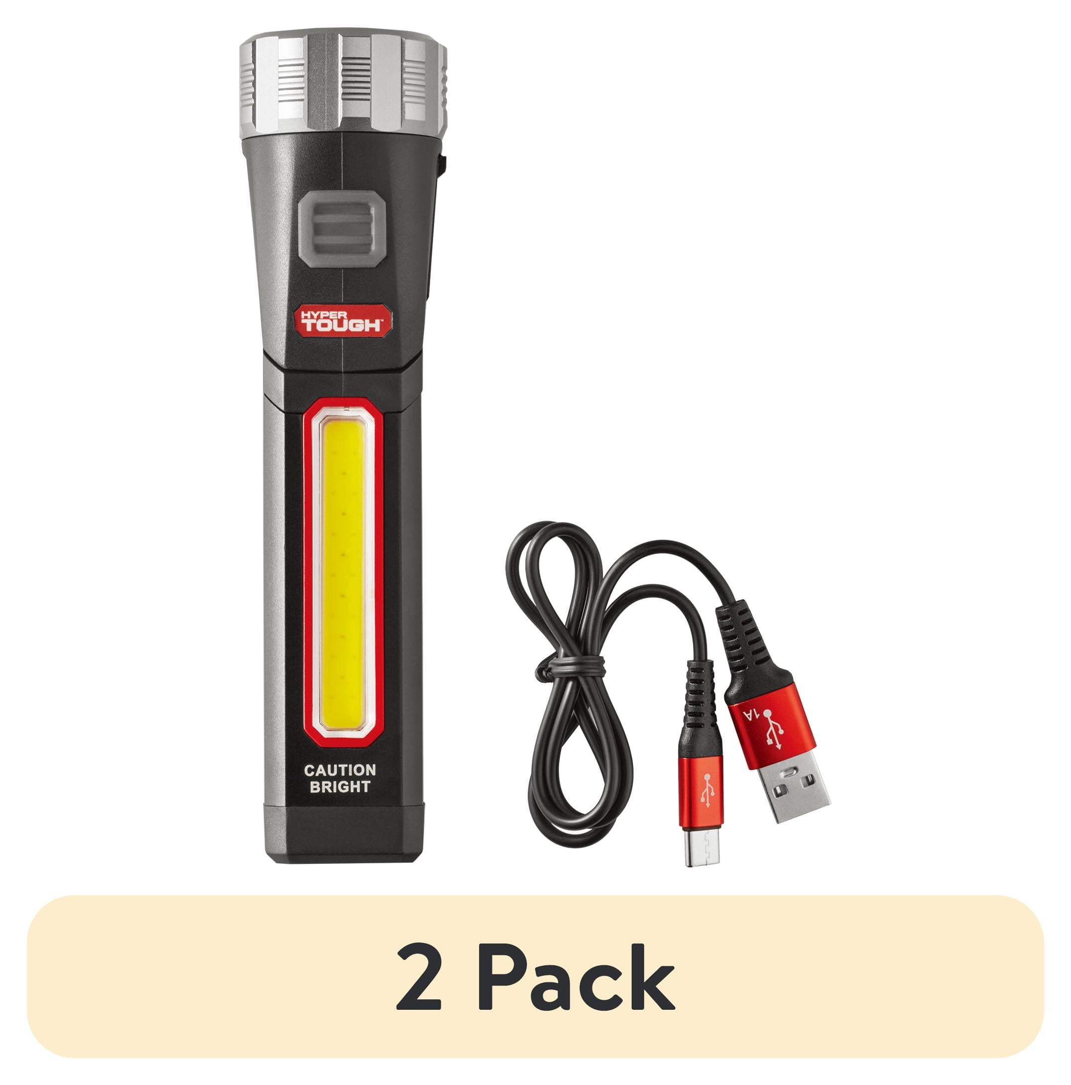 (2 pack) Hyper Tough Mini Rotated Head Rechargeable Work Light ...