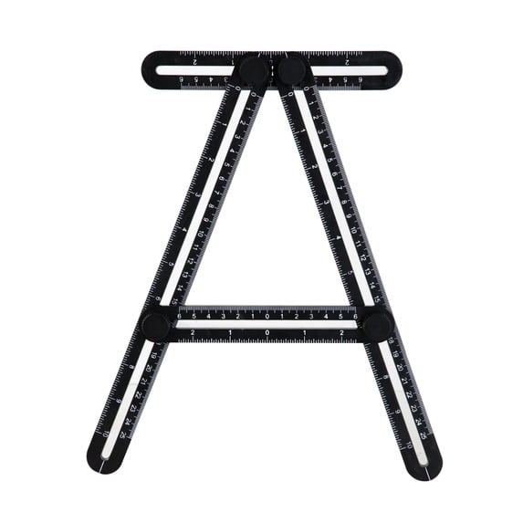 Hyper Tough Multi Angle Ruler TR36008N with Inch and Metric Arms for ...
