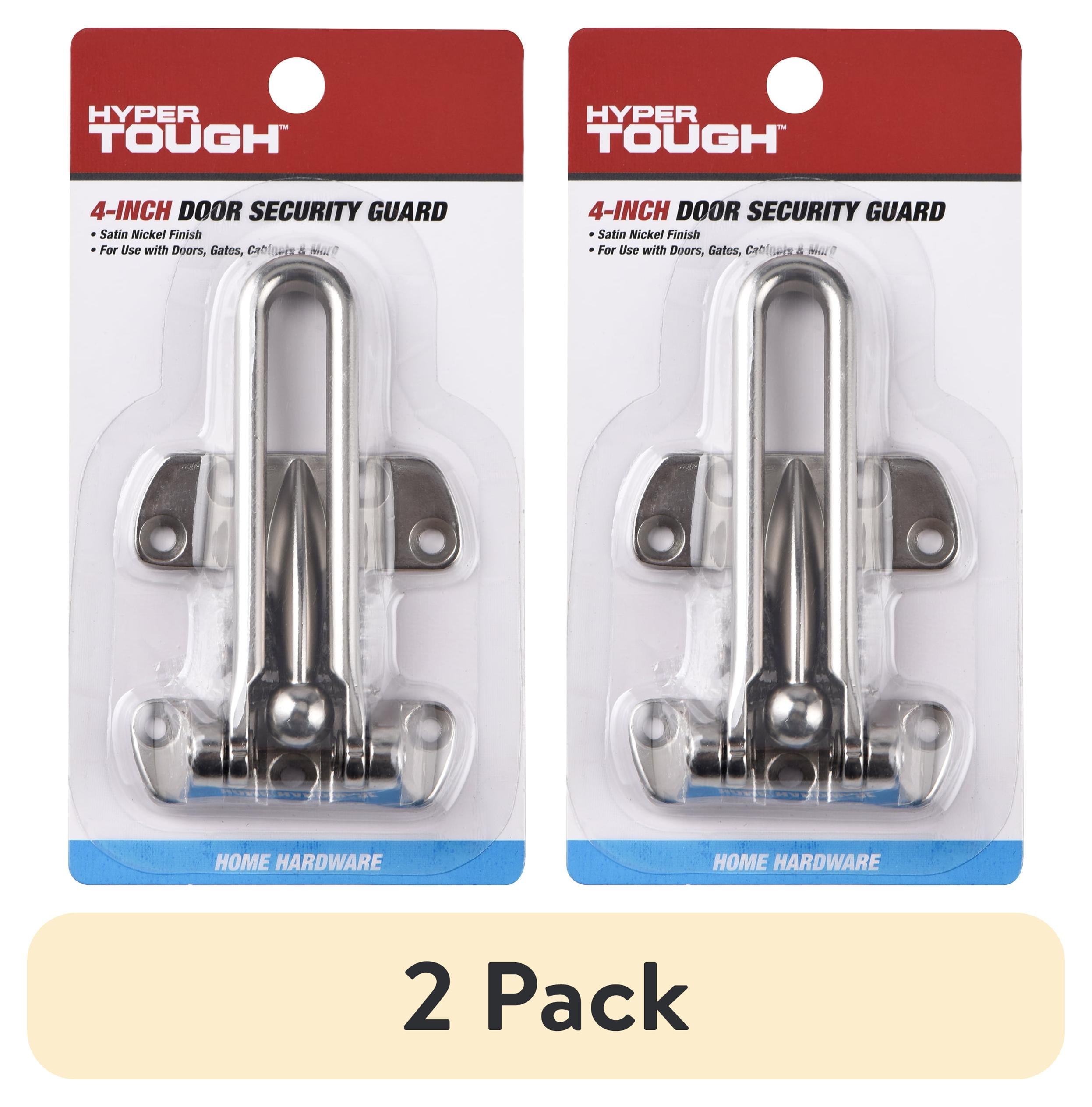 (2 pack) Hyper Tough New 4 in New Steel Door Security Guard, Zinc Die ...