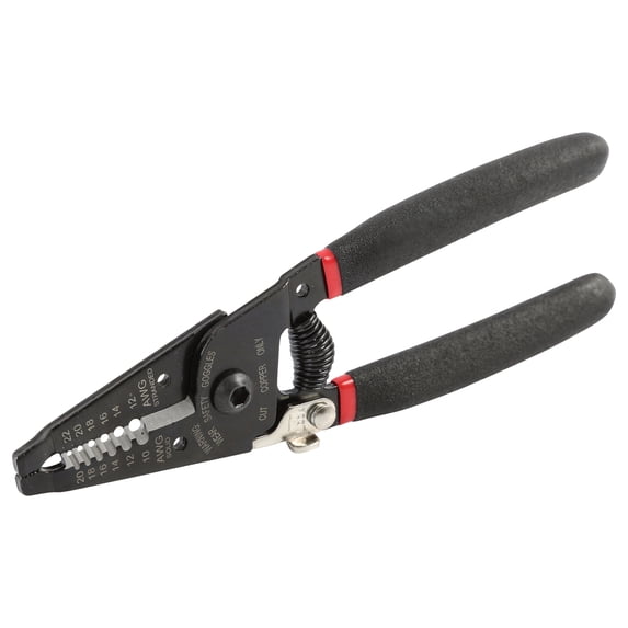 Hyper Tough New 6-inch Wire Stripper with Non-Slip Grips, 7504 ...