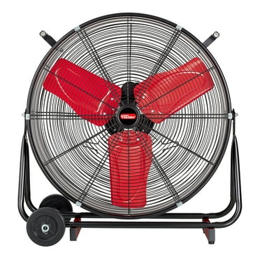 VieAir 24 Inch Commercial Floor Drum Fan in Red - Walmart.com