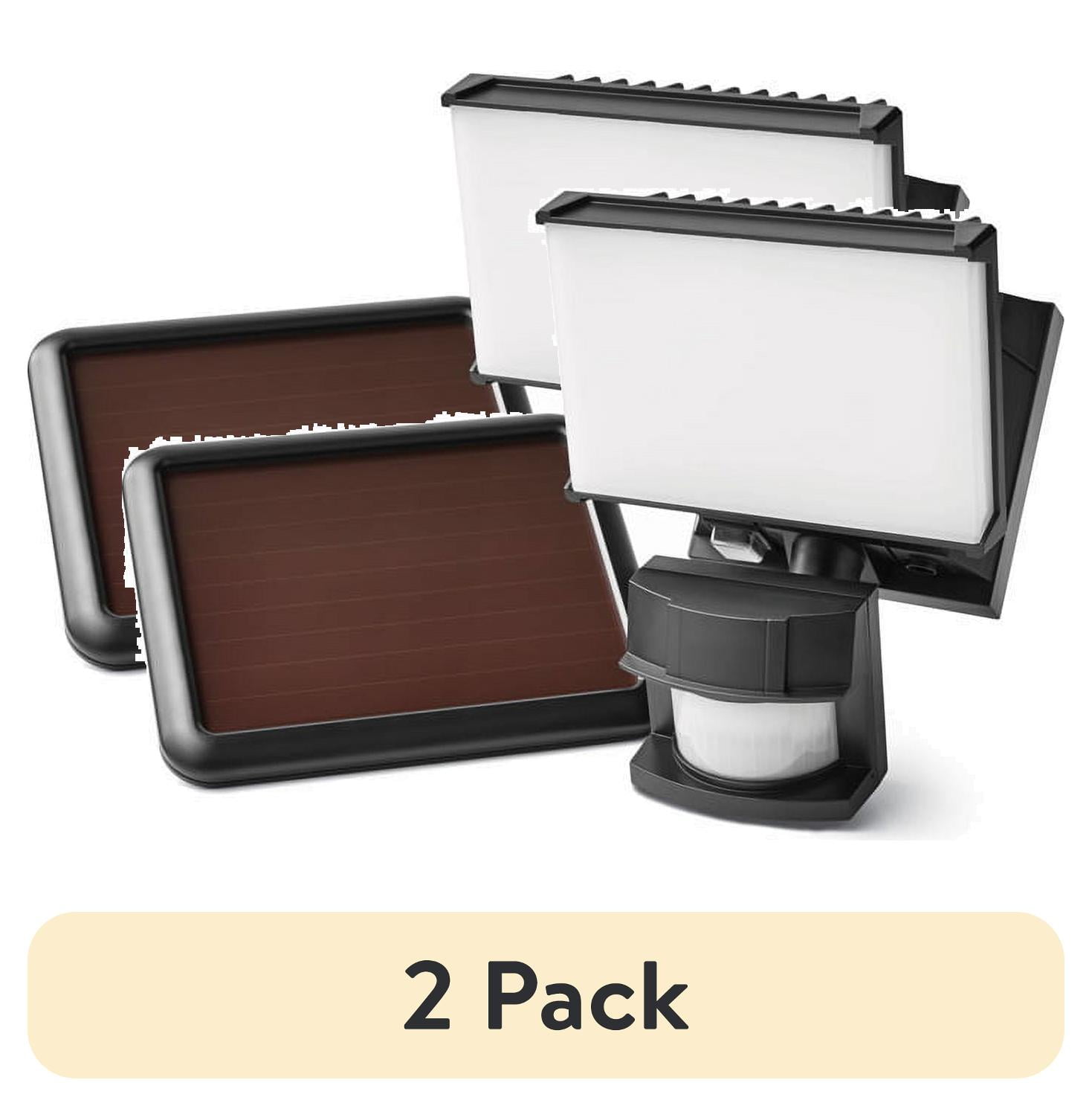 (2 pack) Hyper Tough One Head Adjustable LED Solar Powered Motion ...