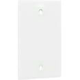Hyper Tough Oversized Single Blank Wall Plate, White, Nylon, 5 inches ...