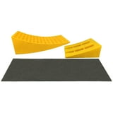Hyper Tough Heavy Duty Yellow Plastic Curved Level Ramp 13 inch long, 4 ...