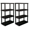 Hyper Tough Garage Shelving Unit Heavy Duty 4-Tier 56"H x 18"D x 36"W 2 ...