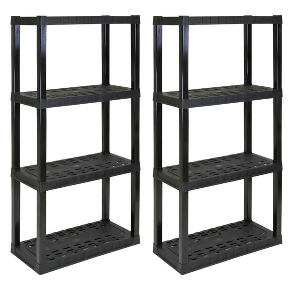 Black Plastic Shelves