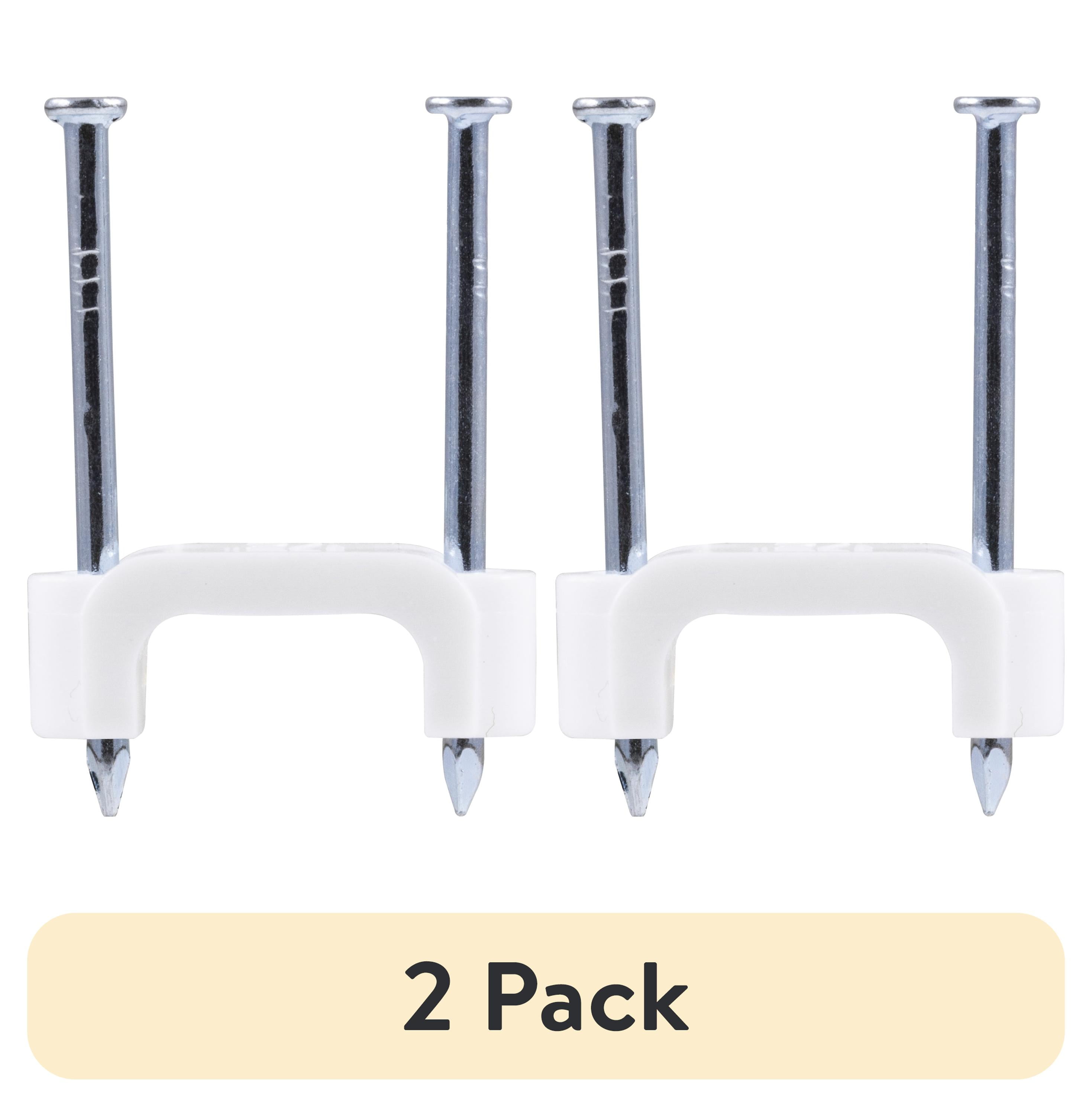 (2 pack) Hyper Tough Plastic Staples, 25 Pack, 34363, Cable Organizers ...