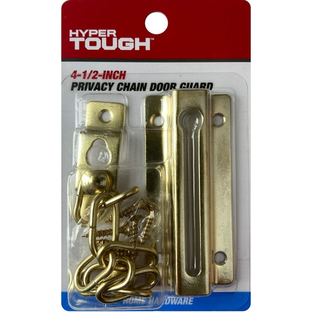 Hyper Tough Privacy Chain Door Guard,Brass Plated - Walmart.com