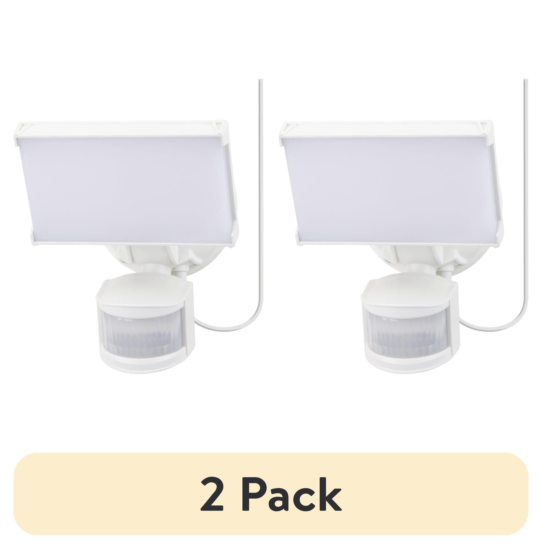 (2 pack) Hyper Tough Single Head LED Solar Motion Sensing Security ...