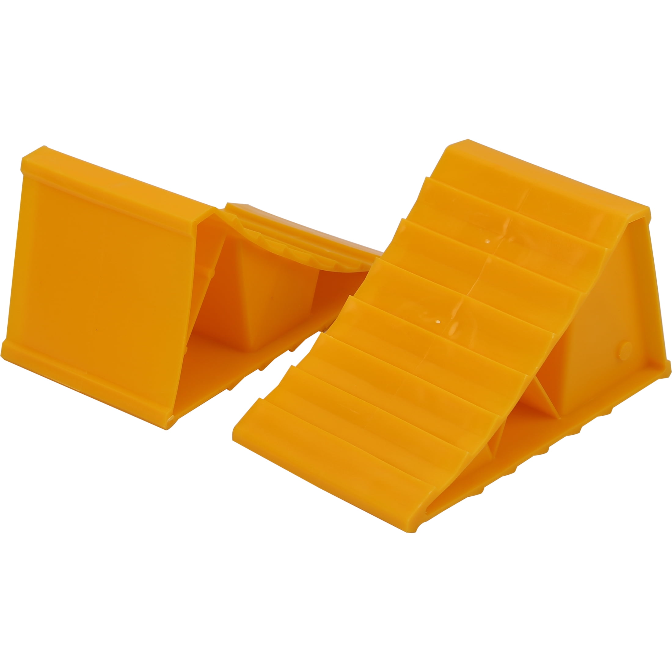 Hyper Tough Durable Yellow Heavy Duty Wheel Chock Pack of 2 for RVs ...