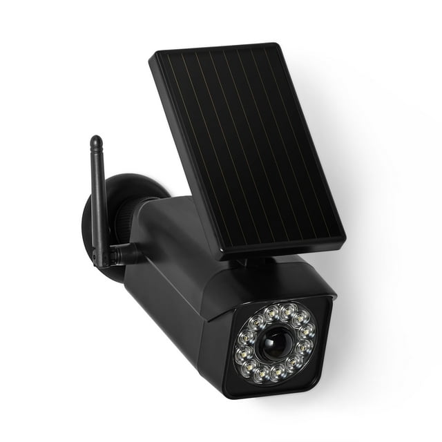 Hyper Tough Solar Motion Security Light, Simulated Camera, Black, 120 ...