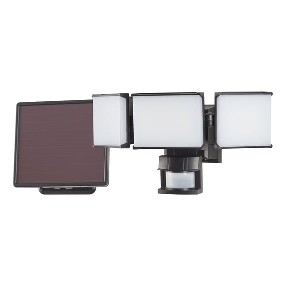 Hyper Tough Solar Three Head LED Motion Sensing Security Flood Light ...