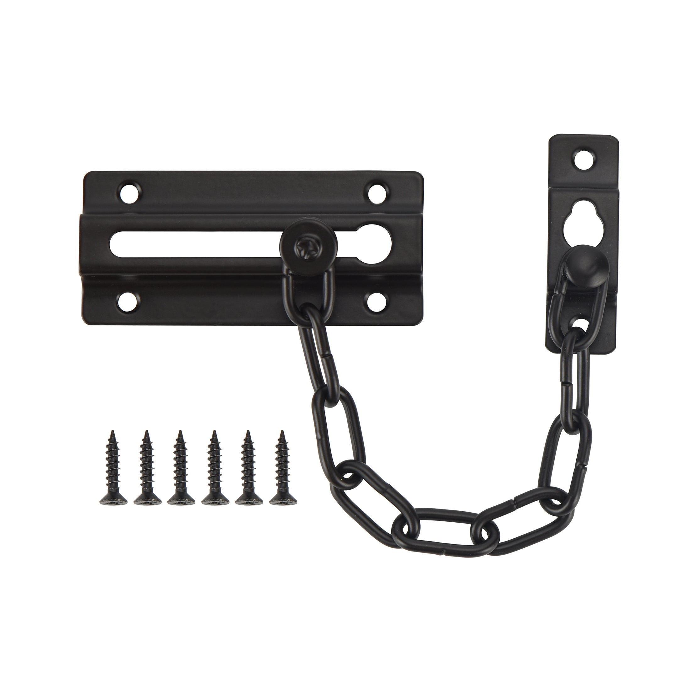 Hyper Tough Steel Privacy Chain Door Guard, Oil Rubbed Brass Finish ...