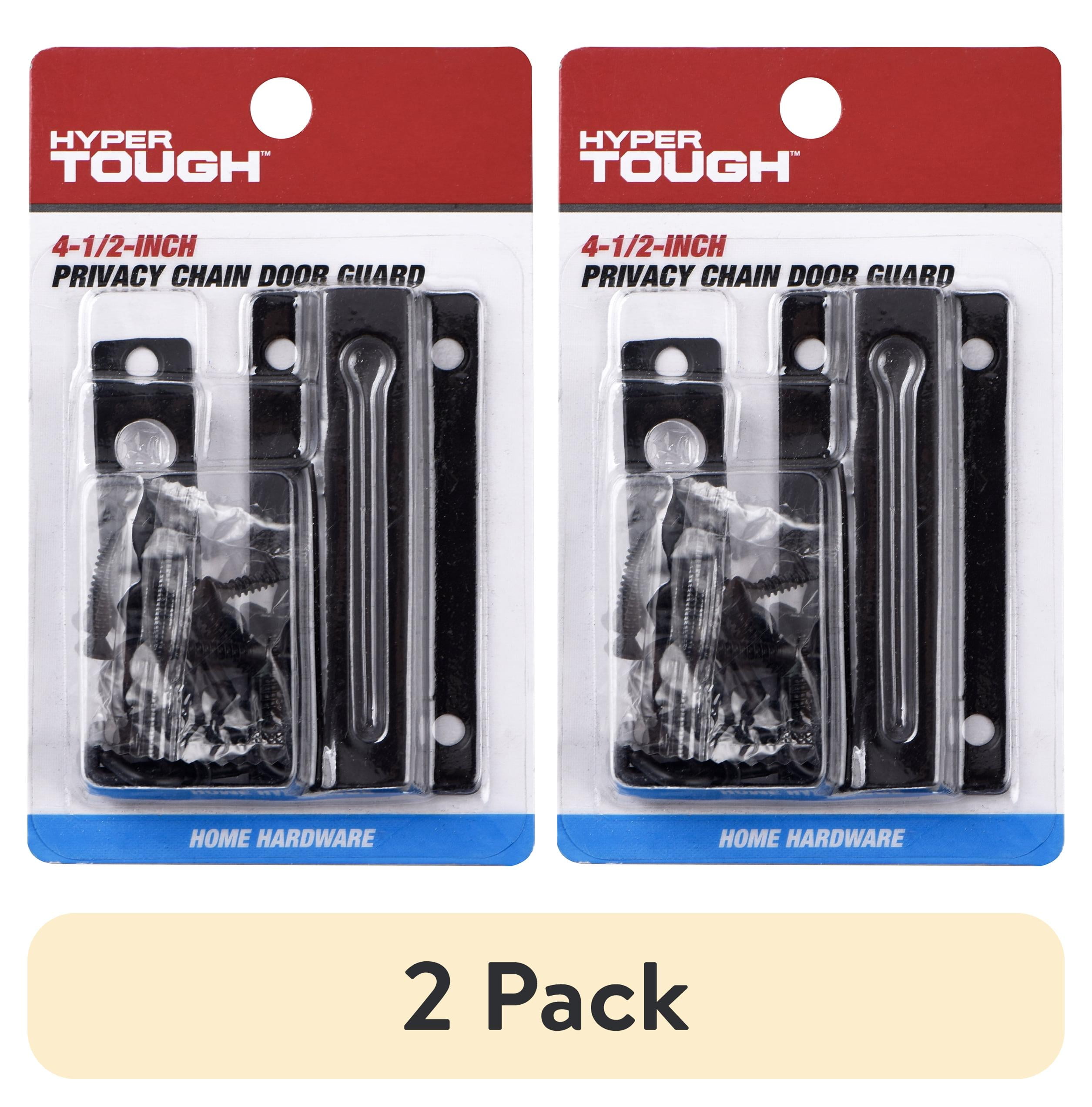 (2 pack) Hyper Tough Steel Privacy Chain Door Guard, Oil Rubbed Brass ...