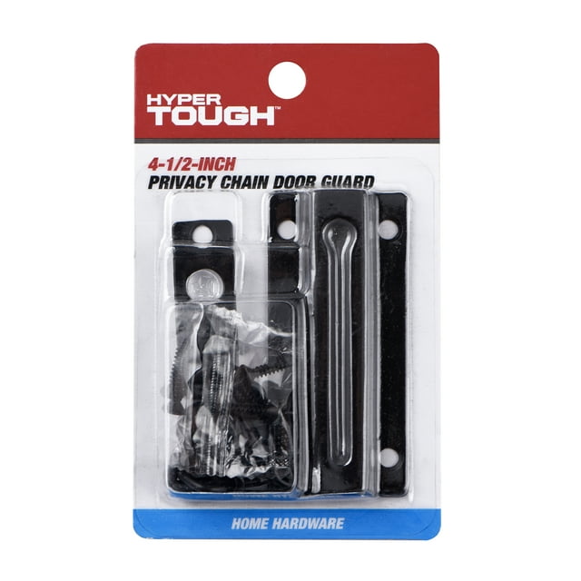 Hyper Tough Steel Privacy Chain Door Guard, Oil Rubbed Brass Finish ...