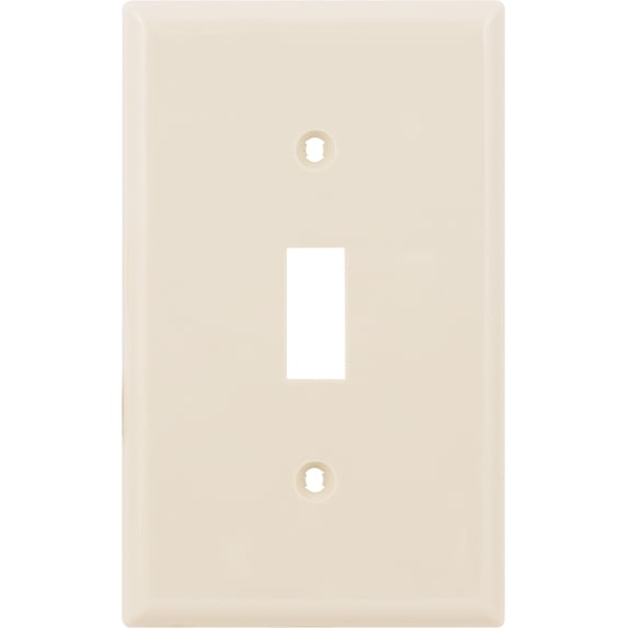 Hyper Tough Unbreakable Wallplate, Single Switch, Light Almond, 2.8in ...