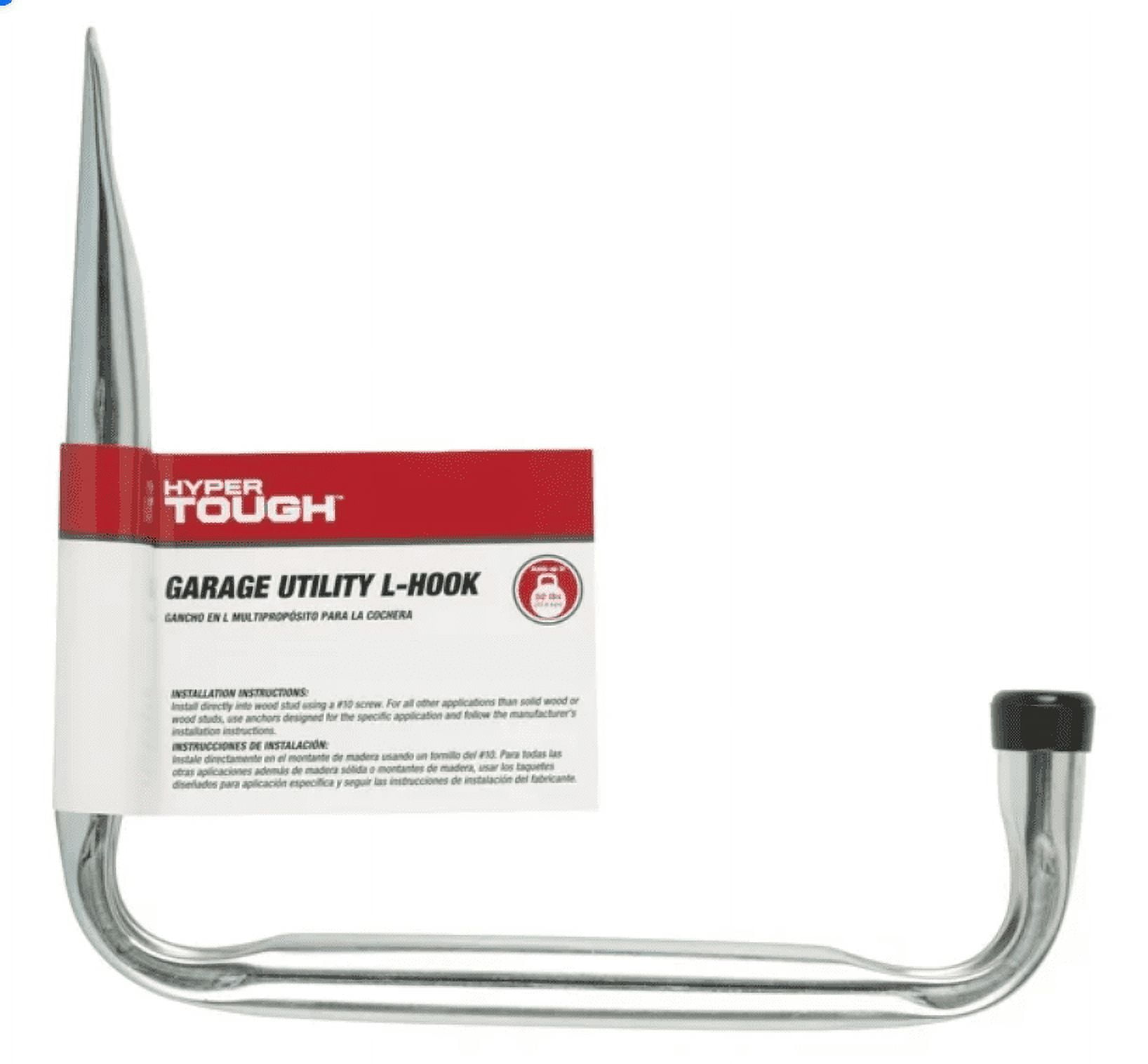 Hyper Tough Wall Mounted Large Utility Storage Hook, Steel, 1.75 in x ...