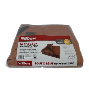 (5 pack) Hyper Tough Weather Resistant Heavy Duty 8' x 10' Polyethylene ...
