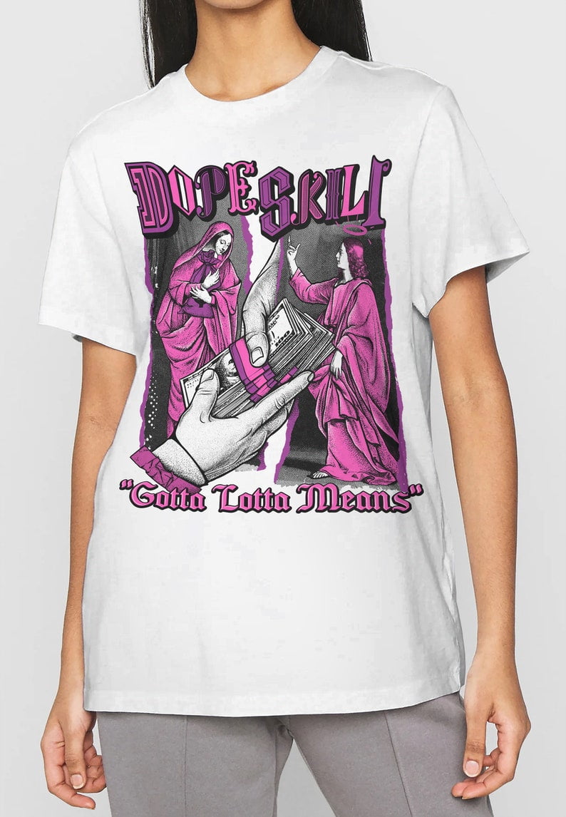 Hyper Violet 4s DopeSkill Unisex Shirt Gotta Lotta Means Graphic ...